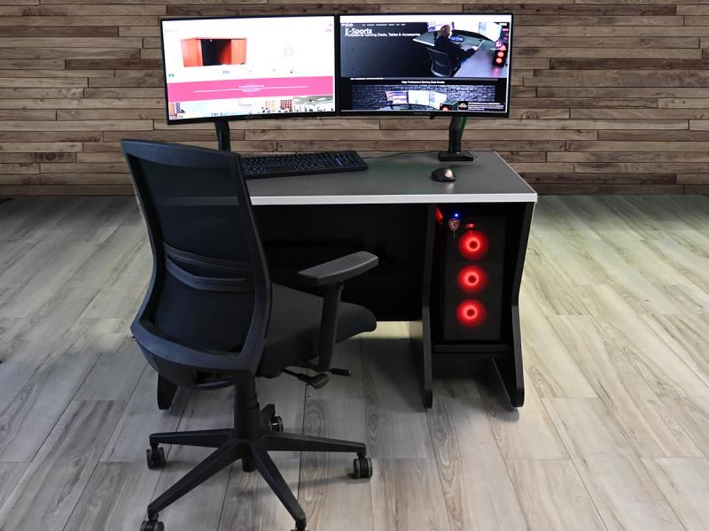 Educational Gaming Desk With Slide Out PC Shelf | Nova Solutions