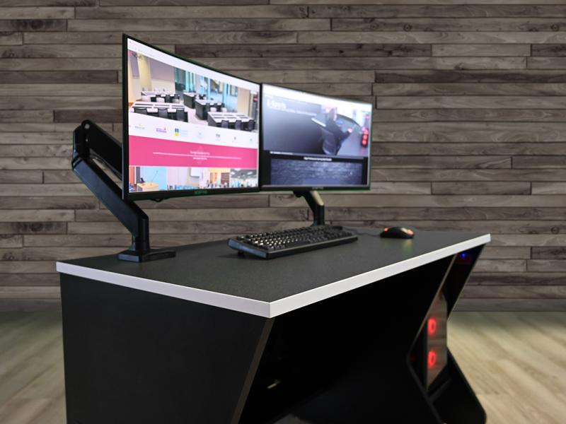 Educational Gaming Desk With Slide Out PC Shelf | Nova Solutions