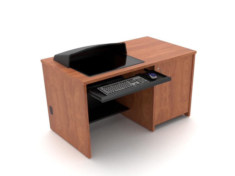 Seated Height AV Lecterns with Locking CPU Storage - Downview™ | Nova ...