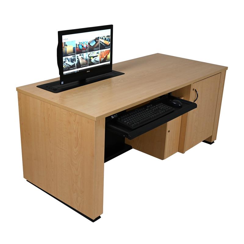 Sit/Stand AV Lectern - Trolley™ Monitor Lift | Nova Solutions